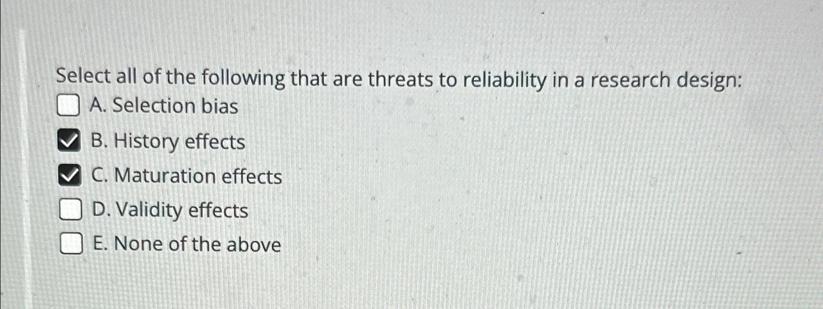 Solved Select all of the following that are threats to | Chegg.com