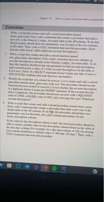 Solved Exercises 1 Write A Script That Creates And Calls A