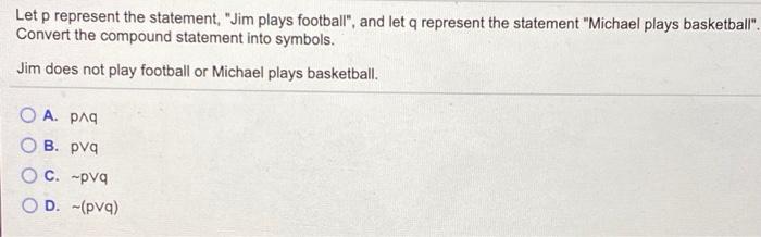 Solved Let p represent a true statement, while q and r | Chegg.com