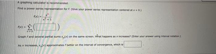 Solved A graphing calculator is recommended. Find a power | Chegg.com
