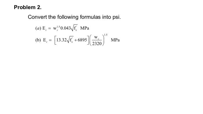 Solved Problem 2. Convert the following formulas into psi. | Chegg.com