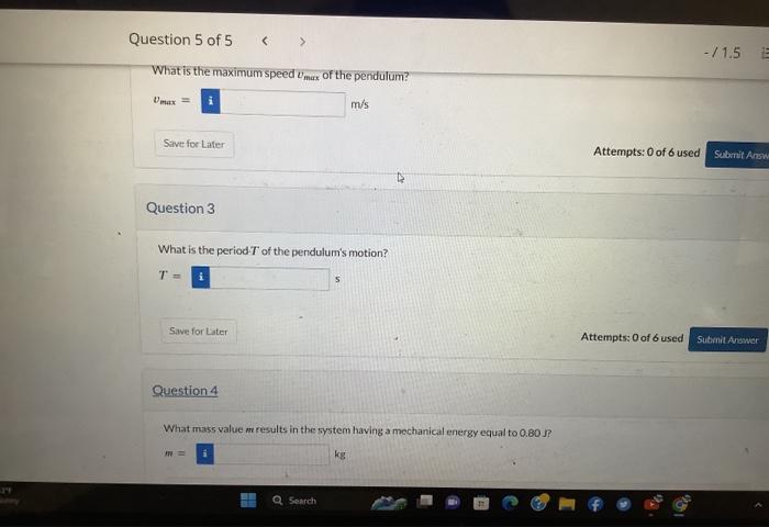 Solved A simple pendulum consists of a massless string of | Chegg.com