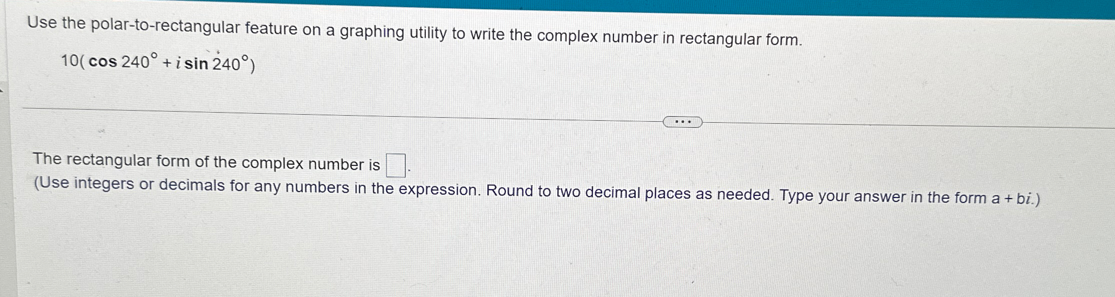 Solved Use the polar-to-rectangular feature on a graphing | Chegg.com