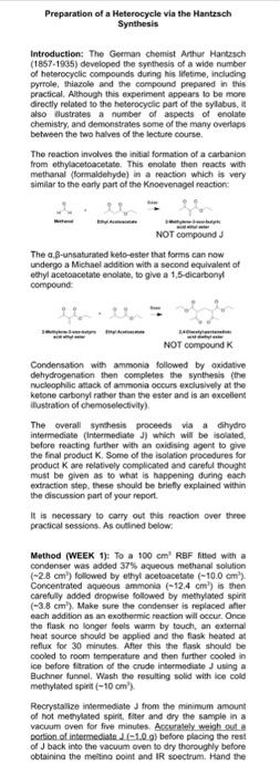 Introduction: The German chemist Arthur Hantzsch | Chegg.com
