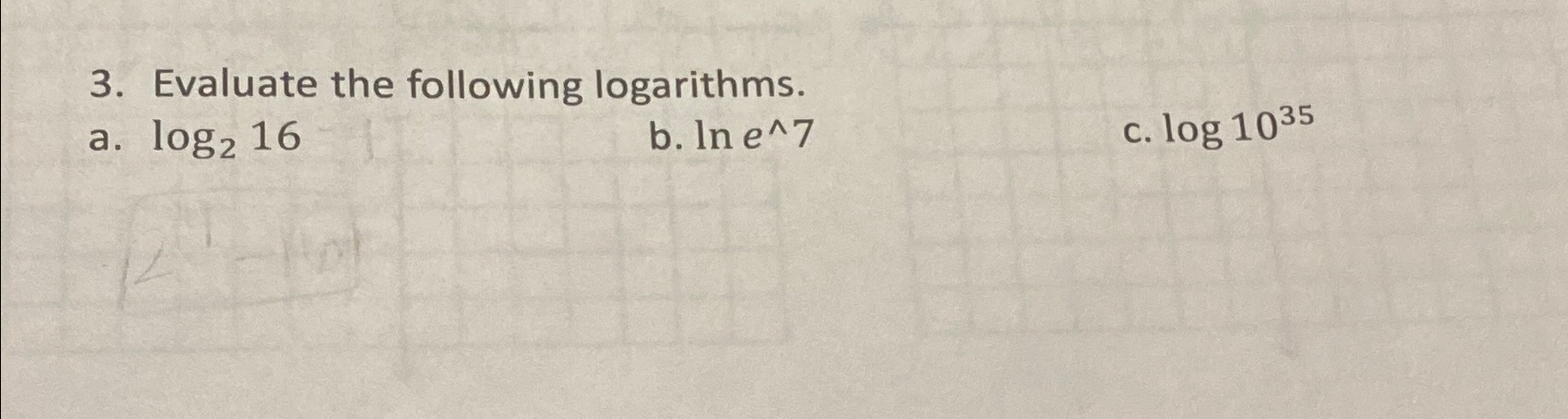 Solved Evaluate the following | Chegg.com