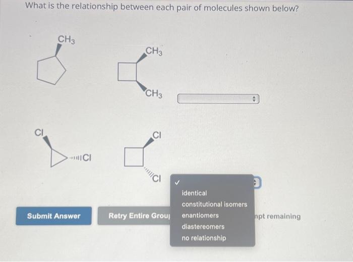 Solved What is the relationship between each pair of | Chegg.com