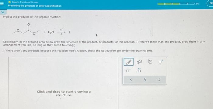 Solved Organic Functional Groups Predicting the products of | Chegg.com