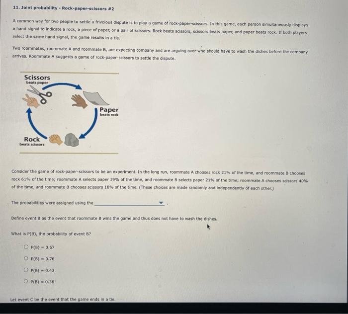 Solved A common way for two people to settle a frivolous | Chegg.com