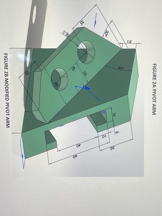 Solved PART 2: AUXILIARY VIEWS (70 PTS) MODIFY THE PIVOT ARM | Chegg.com