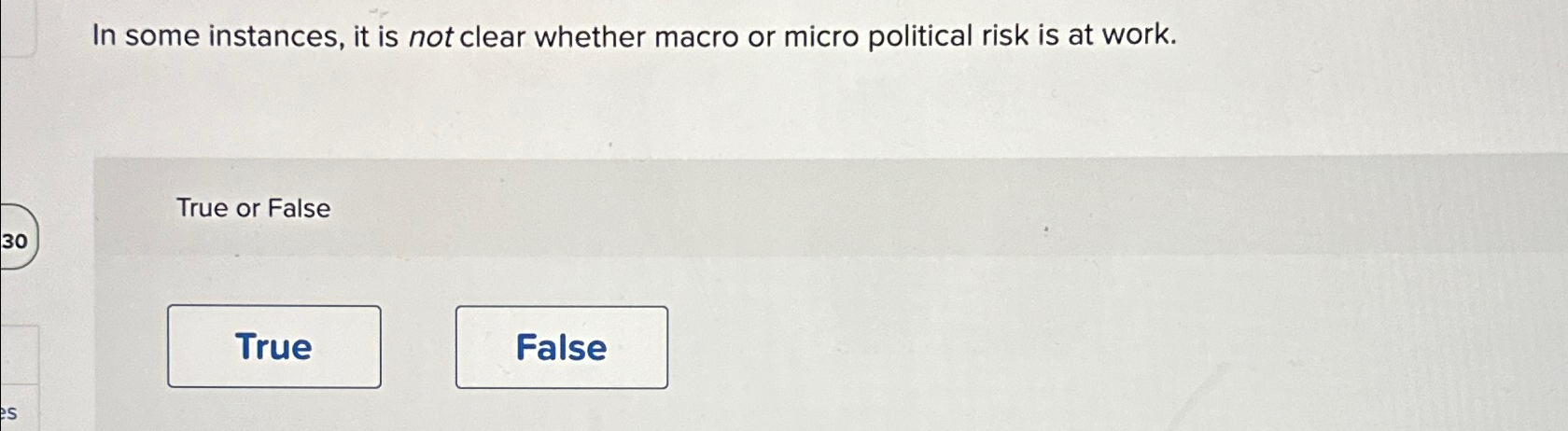 Solved In some instances, it is not clear whether macro or | Chegg.com