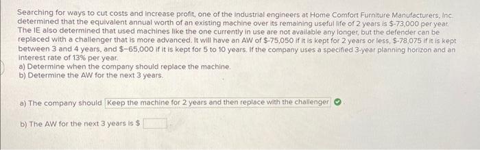 Solved Searching for ways to cut costs and increase profit, | Chegg.com