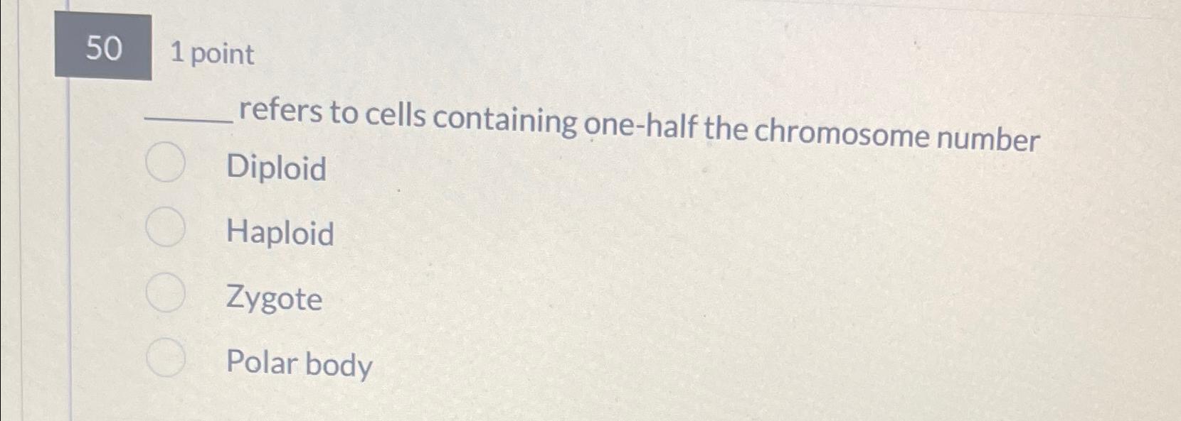 Solved 501 ﻿pointrefers to cells containing one-half the | Chegg.com