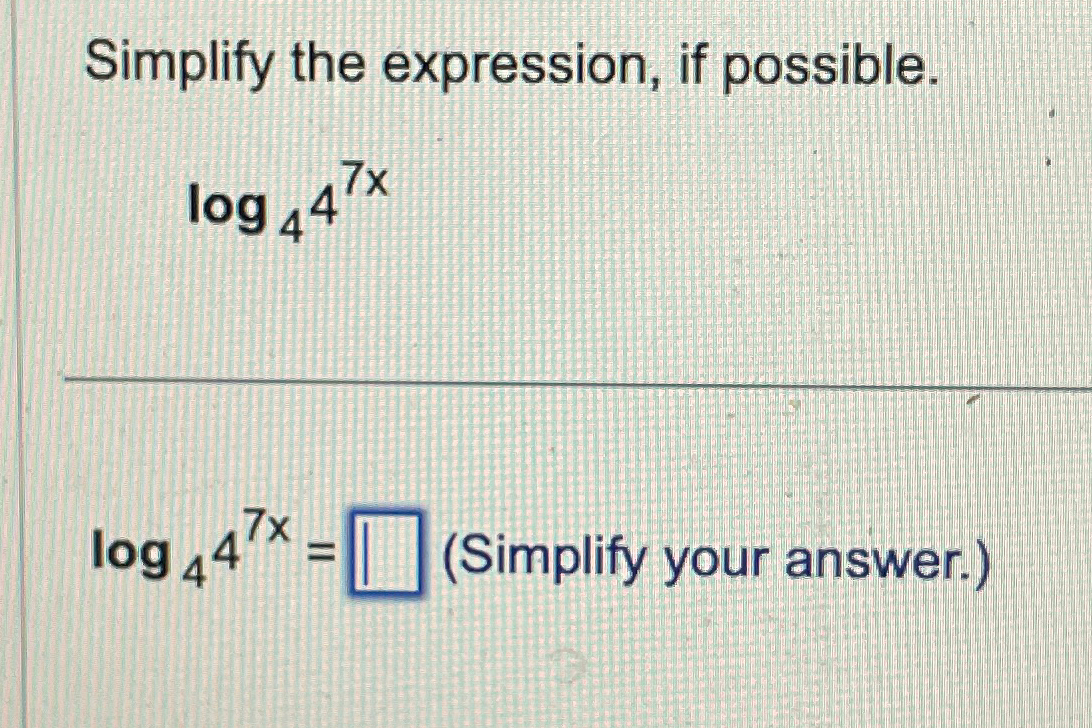 Solved Simplify the expression, if | Chegg.com