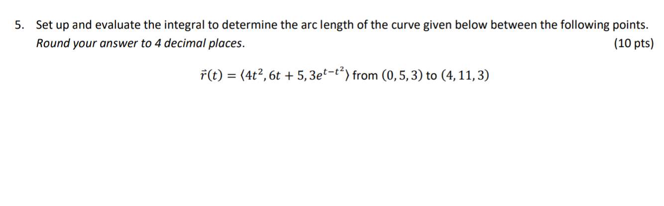 Solved Set up and evaluate the integral to determine the arc | Chegg.com