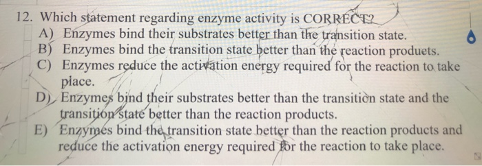 Solved 10. A good transition-state analog: A) binds | Chegg.com