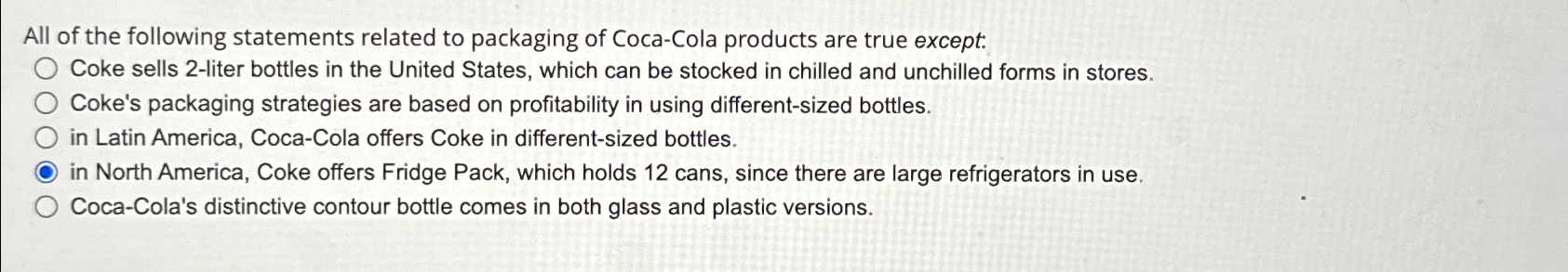 Solved All of the following statements related to packaging | Chegg.com