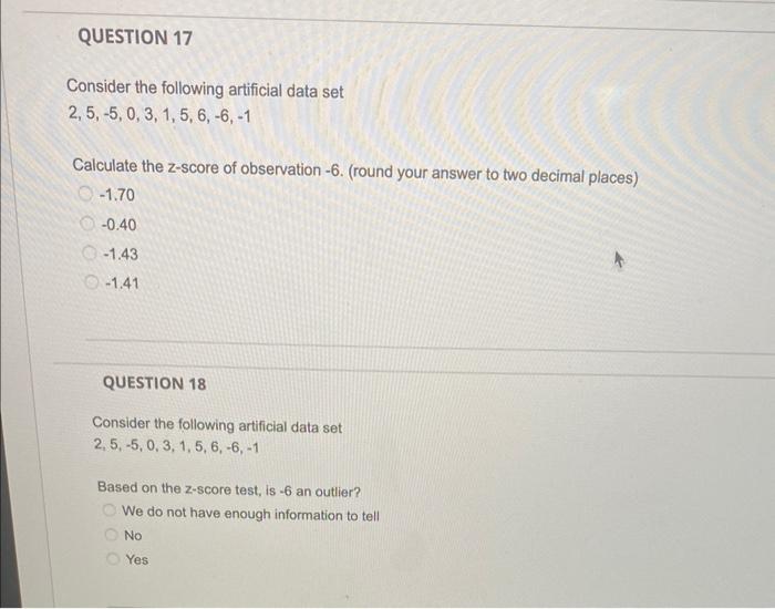 Solved Consider the following artificial data set | Chegg.com