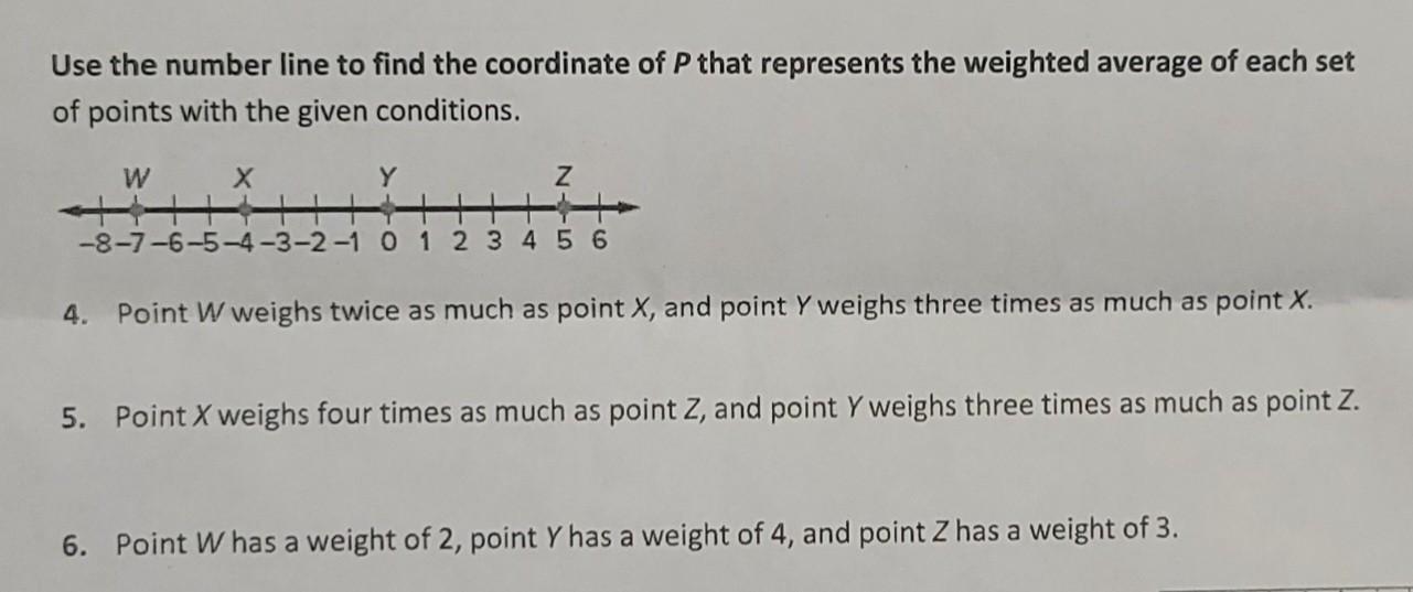 Solved Use the number line to find the coordinate of \\( P | Chegg.com