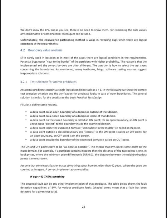 1 of 12 4 Equivalence partitioning and boundary value | Chegg.com