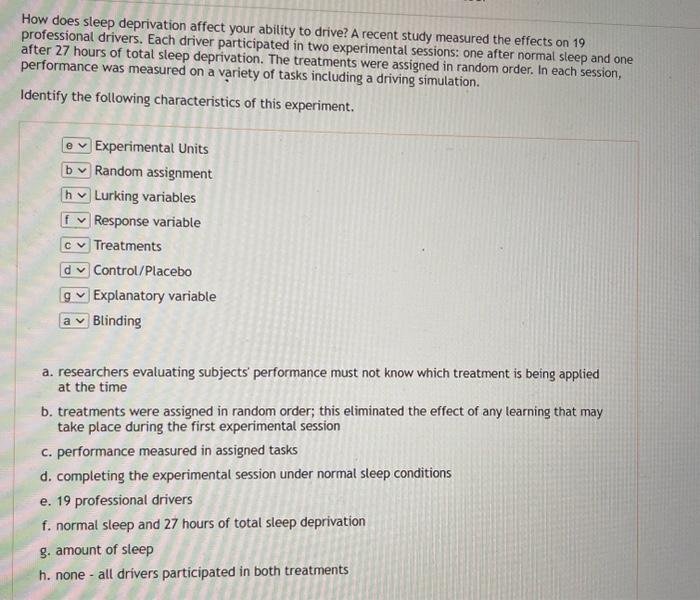 Solved How does sleep deprivation affect your ability to | Chegg.com