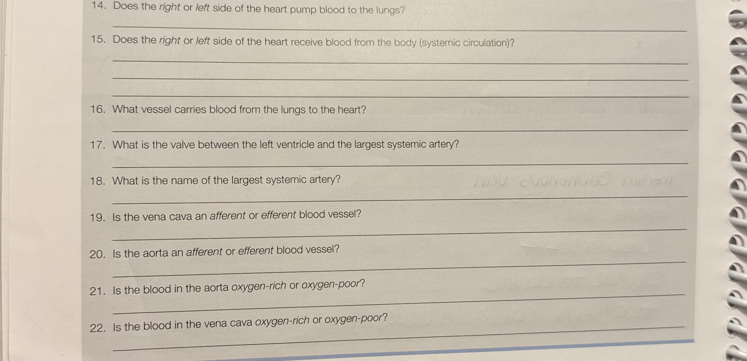 Solved Does the right or left side of the heart pump blood | Chegg.com