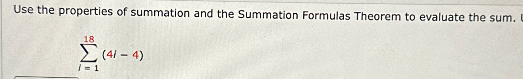 Solved Use the properties of summation and the Summation | Chegg.com