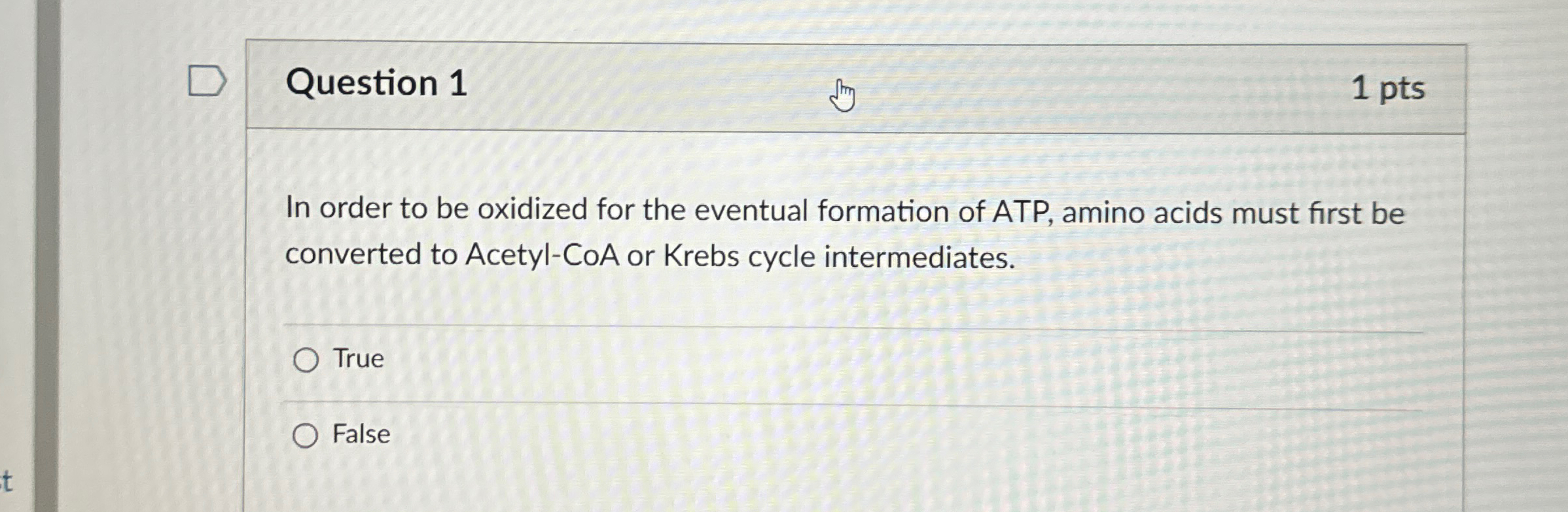 Solved Question 11 ﻿ptsIn order to be oxidized for the | Chegg.com