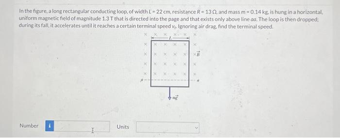 Solved In the figure, a long rectangular conducting loop, of | Chegg.com
