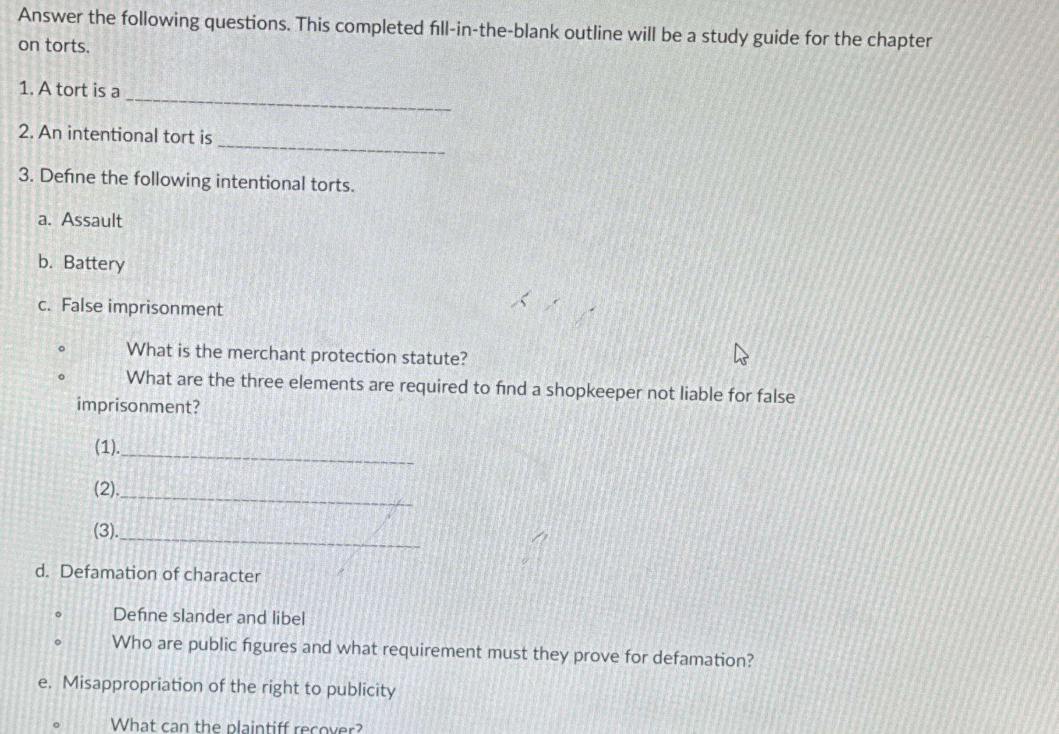 Solved Answer the following questions. This completed | Chegg.com