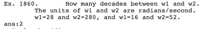 Solved Ex. 1860. How many decades between wl and w2. The | Chegg.com