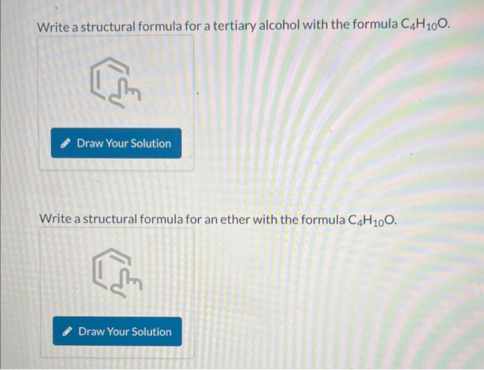 Solved Write a structural formula for a primary alcohol with | Chegg.com