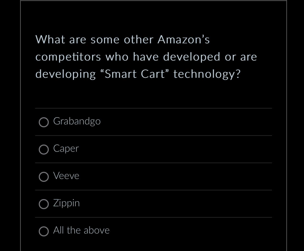 Solved What are some other Amazon's competitors who have | Chegg.com