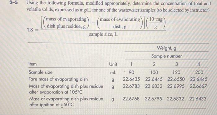 Solved 5 Using the following formula, modified | Chegg.com