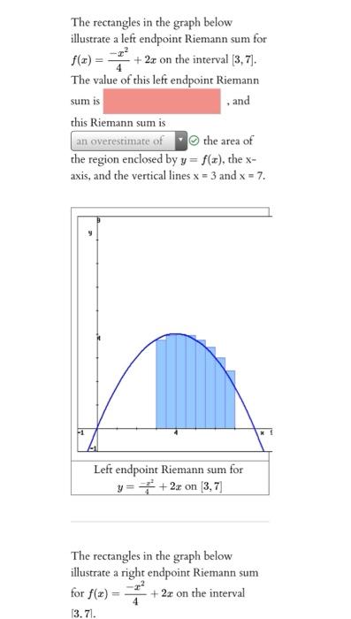 Solved The rectangles in the graph below illustrate a left | Chegg.com
