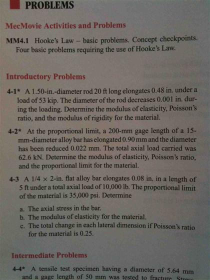 Solved Hookes Law - basic problems. Concept checkpoints. | Chegg.com