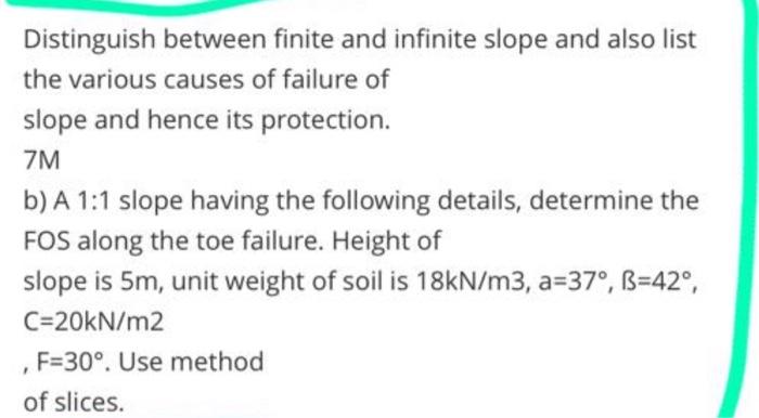 Solved Distinguish between finite and infinite slope and | Chegg.com