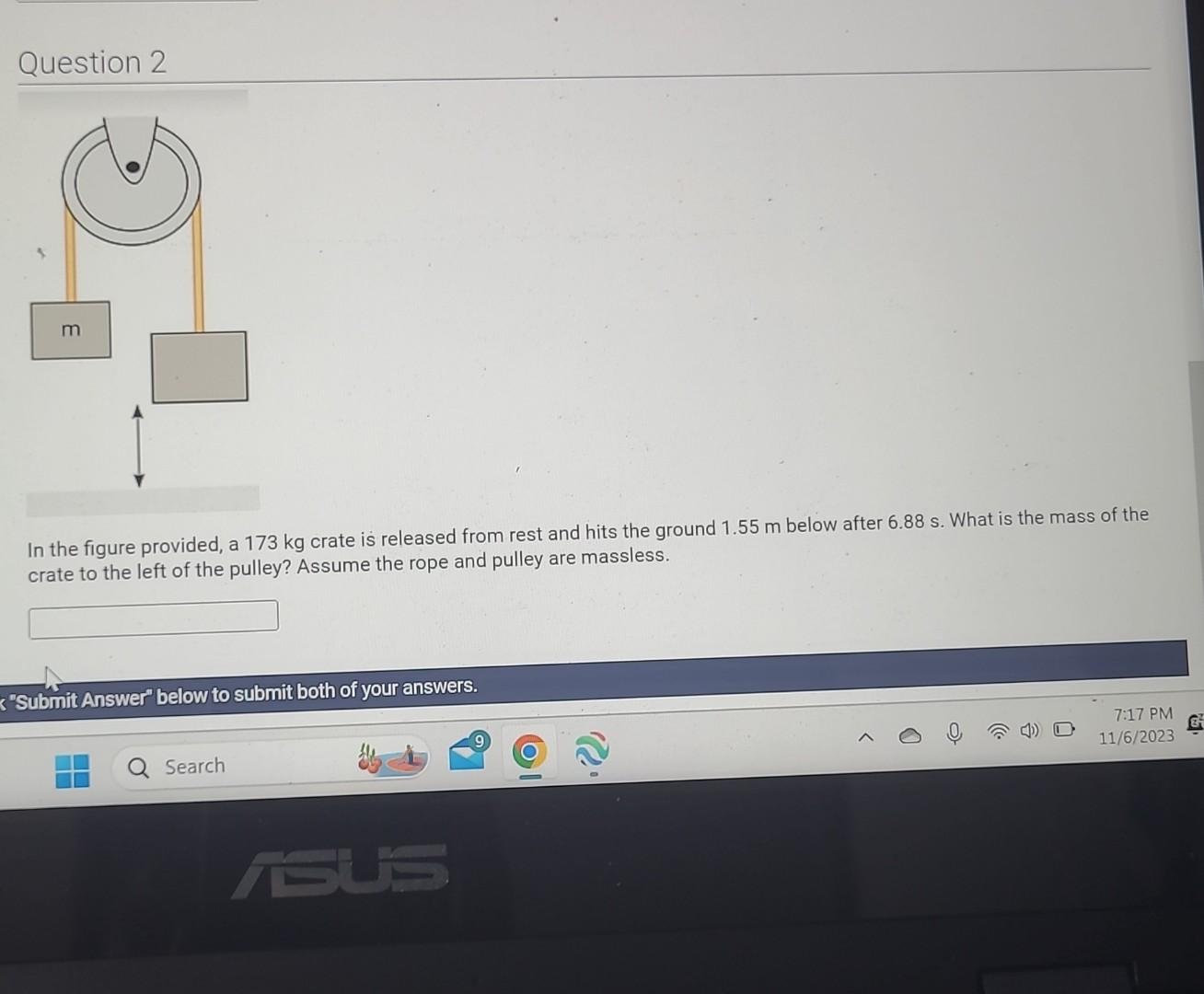 Solved Two blocks are arranged with a massless rope and | Chegg.com
