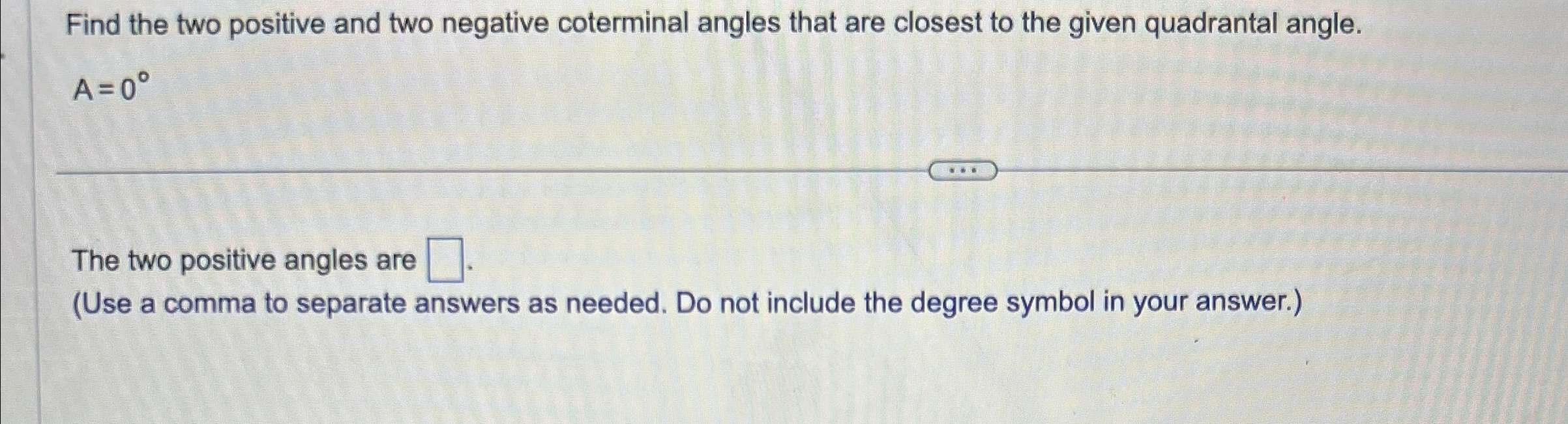 Solved Find the two positive and two negative coterminal | Chegg.com