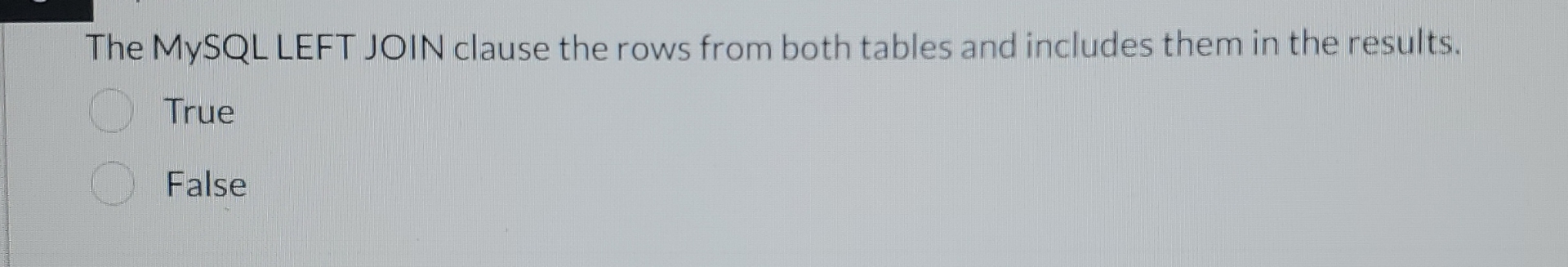 Solved The MySQL LEFT JOIN clause the rows from both tables | Chegg.com