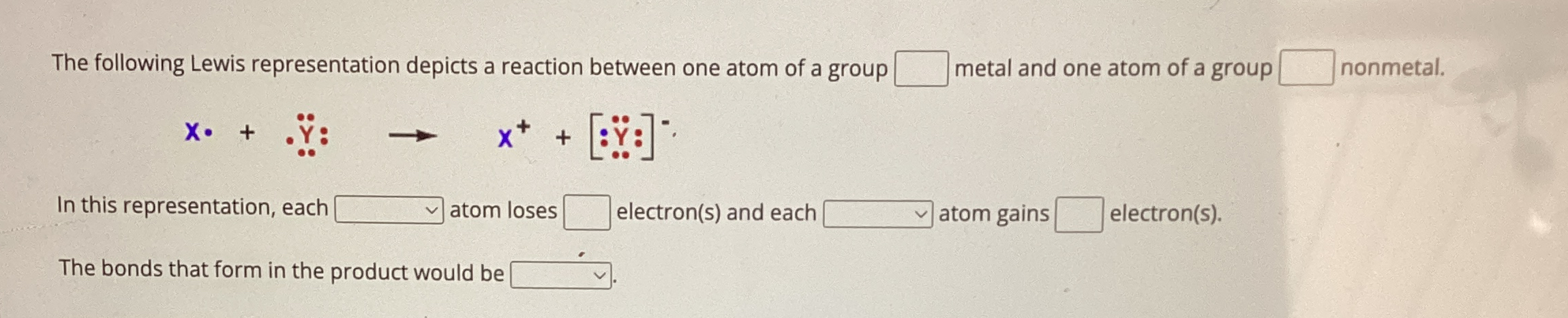 Solved The following Lewis representation depicts a reaction | Chegg.com