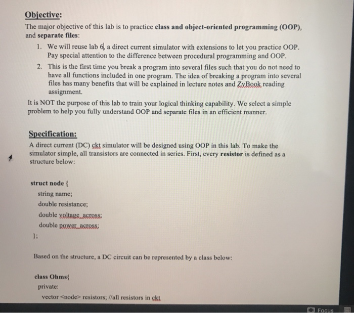 Solved Objective: The major objective of this lab is to | Chegg.com