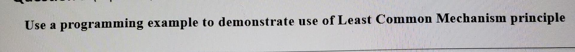 Solved Use a programming example to demonstrate use of Least | Chegg.com