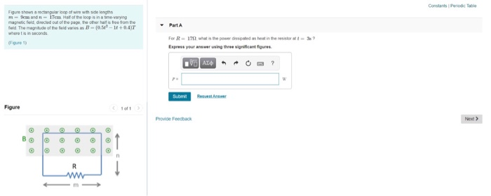 Solved Constants Periodic Table Figure shows a rectangular | Chegg.com