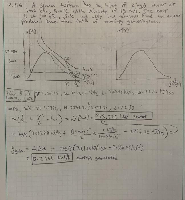 Solved Thermodynamics (irreversible flow process)Please help | Chegg.com