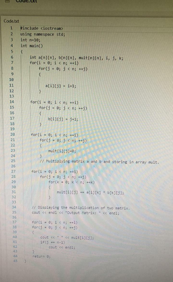 Solved LOGO Code.txt 1 #include 2 using namespace std; 3 | Chegg.com