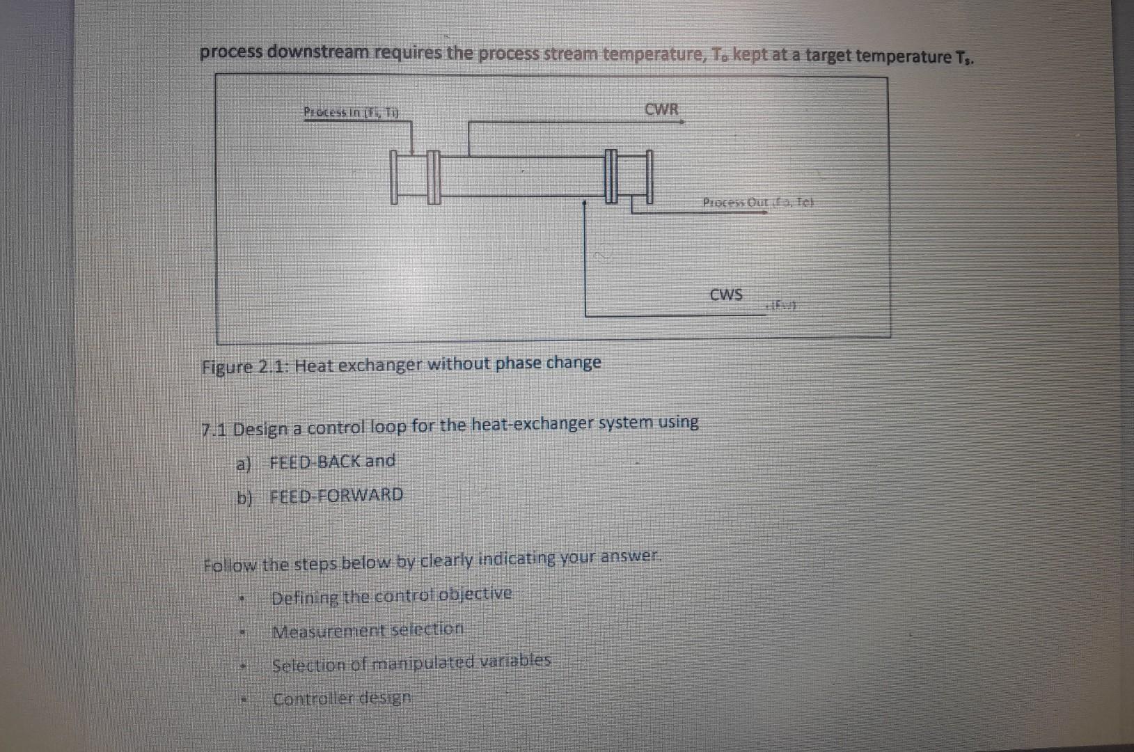 Solved process downstream requires the process stream | Chegg.com