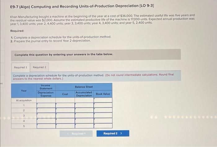 Solved E9-7 (Algo) Computing and Recording | Chegg.com