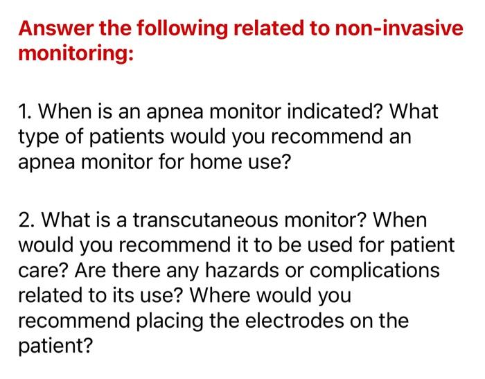 Solved 1. What type of patient would you recommend an | Chegg.com
