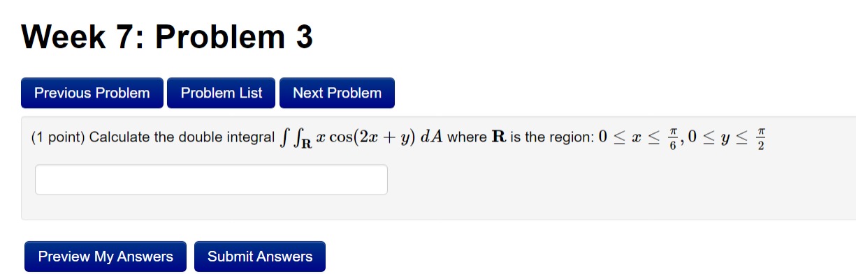 Solved (1 ﻿point) ﻿Let R=[0,4]×[-1,2]. ﻿Create a Riemann sum | Chegg.com