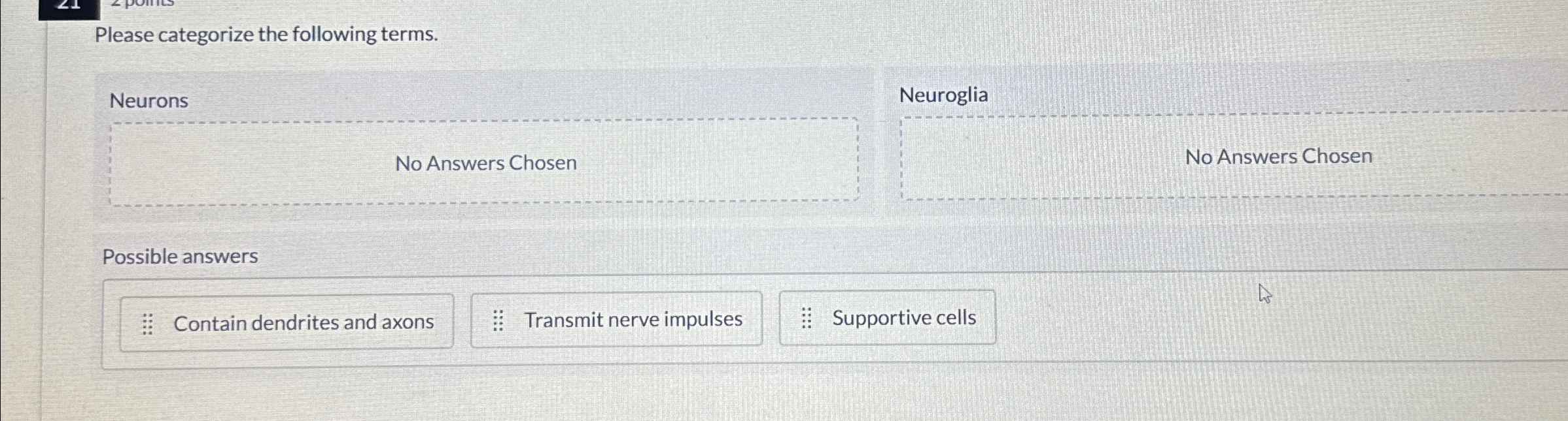 Solved Please categorize the following | Chegg.com